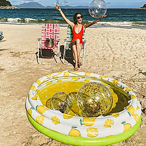 Float Joy Kiddie Pool Inflatable Water Sprinkler for Kids Swimming Pool Toddler Dog Splash Pad Outdoor Play 60"x15" Large 3 in 1 Pool for Summer Backyard Garden Water Activities Suntan