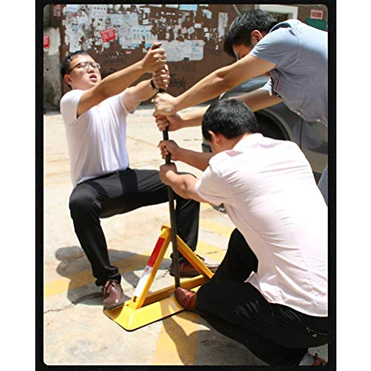 Driveway Barrier,Car Park Driveway Guard Saver,Easy Installation Car Parking Lock,Protect Your Parking Space(60CM×22CM)