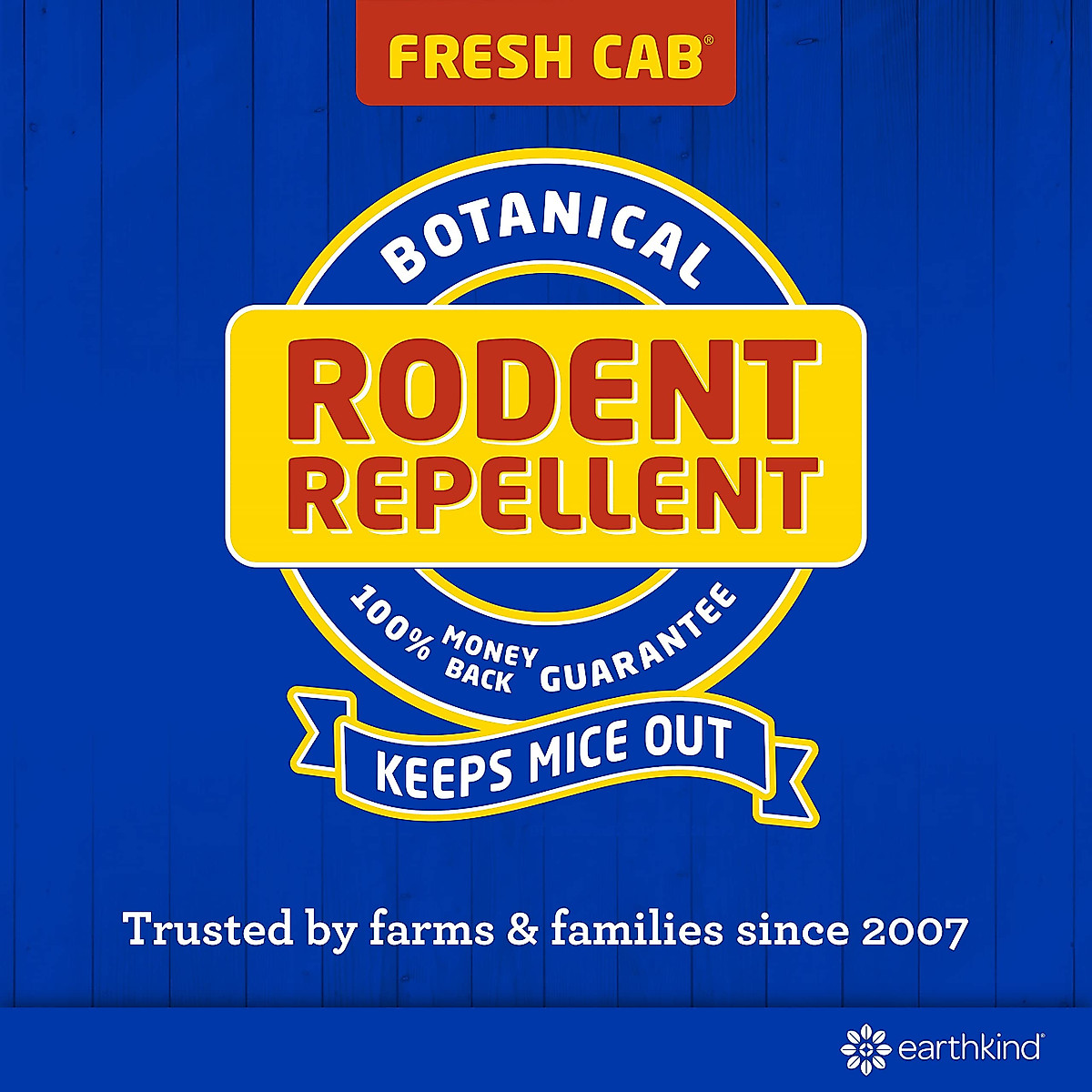 Fresh Cab Botanical Rodent Repellent - Environmentally Friendly, Keeps Mice Out, 4 Scent Pouches