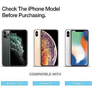 TETHYS Glass Screen Protector Designed for iPhone 11 Pro/iPhone Xs [Edge to Edge Coverage] Full Protection Durable Tempered Glass Compatible iPhone X/XS/11 Pro [Guidance Frame Include] - Pack of 3