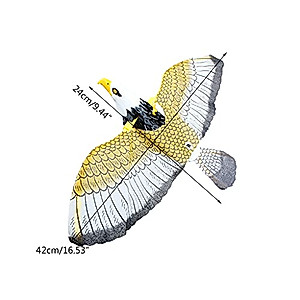 Hanging Flying Bird Luminous Eagle with Music Repellent Bird Scarer Garden Decoration Portable Household Gardening Multi Purpose Outdoor Supplies