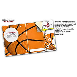WraptorSkinz Skin Decal Vinyl Wrap compatible with the XBOX Series S Console and Controller Basketball (GAMING CONSOLE NOT INCLUDED)