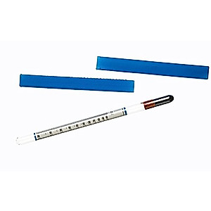 Specific Gravity Hydrometer 1.000-2.000 Dual Scale, by FEC Source. Test Flotation Solution for Fecal Egg Count, Worm Egg Flotation, Measure Liquid for Parasite Egg Flotation.100ml Test Tube Included
