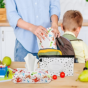 4 Pack Baby Refillable Wet Wipe Dispenser, Reusable Wipe Holder Wipes Pouch Container, Portable Travel Wipes Holders & Case, Eco Friendly and Lightweight Wipes Pouch