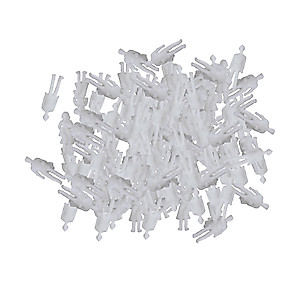 BQLZR White Unpainted Architectural 1:100 Scale Model Figures Standing Little People Figures for Miniature Scenes, White Color Pack of 100