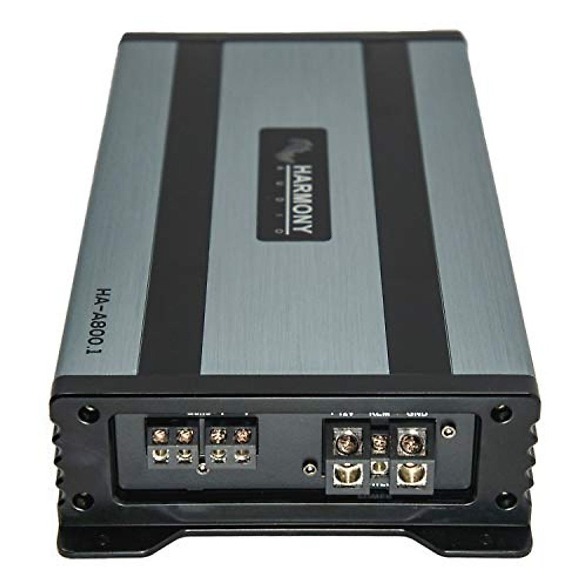 Harmony Audio HA-A800.1 Car Stereo Class D Amp Mono 1600 Watt Subwoofer Amplifier - 1 Ohm Stable - Includes Bass Remote