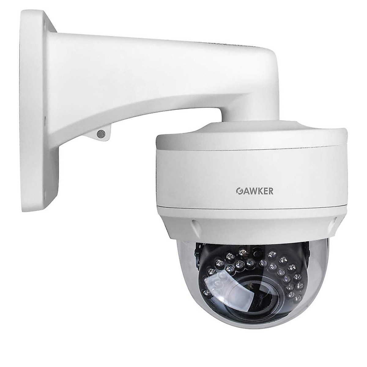 2.8-12mm Varifocal len Dome CCTV Security Camera 4 in 1 Output HD-TVI/AHD/CVI/CVBS 1000TVL Sensor, IP66 Vandal Proof and Weather Proof, 100 ft IR Smart, Dual Voltage with Wall Mount