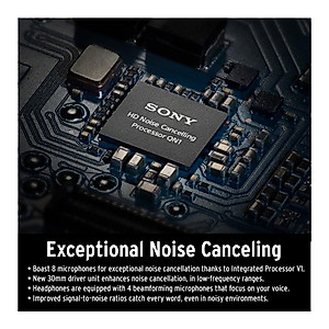 Sony WH-1000XM5 Wireless Noise Canceling Over-Ear Headphones (Black) Bundle with Wireless Over-Ear Headphone Accessory (2 Items)