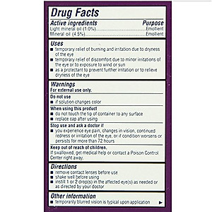 Bausch & Lomb Soothe XP Emollient Lubricant Eye Drops Xtra Protection with Restoryl 0.50 oz (Pack of 6)