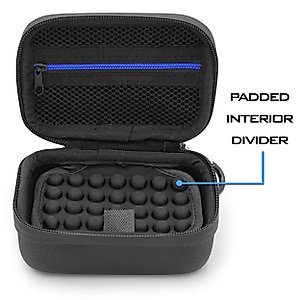 CASEMATIX Retro Handheld Game Console Case Compatible with HigoKids QS4 Portable Retro Video Game Player, Mademax RS-1 Gaming Console, E-MODS Arcade Pocket Player and More Up to 4.75", Black Case Only