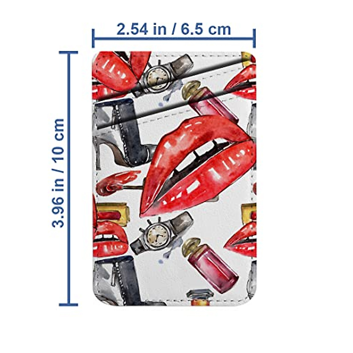 Diascia Pack of 2 - Cellphone Stick on Leather Cardholder ( Fashionable Accessories Glamour Clothes Pattern Pattern ) ID Credit Card Pouch Wallet Pocket Sleeve