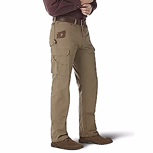 Wrangler Riggs Workwear mens Ranger work utility pants, Bark, 32W x 34L US