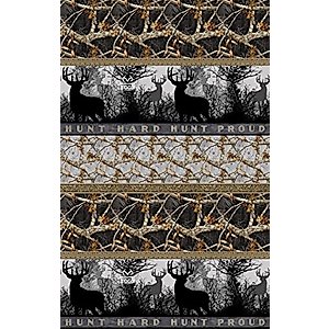 Realtree Cotton Fabric by Sykel-Licensed Realtree Edge Patriotic Shelf Stripe Cotton Fabric