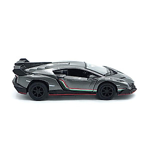 KiNSMART Lamborghini Veneno 1/36 Diecast Metal Toy Model (Gray)