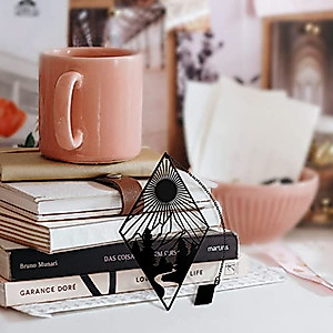 Bookmark, HOMEMARS Sun Design Black Hollow Carved Bookmarks, Book Mark Metal Birthday Gifts Teacher Gifts for Women, Mom, Gifts for Men, Christmas , Graduation, Mothers Day Valentine's Day