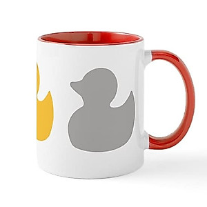 CafePress Duck Duck Gray Duck Mug Ceramic Coffee Mug, Tea Cup 11 oz