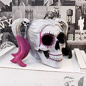 Nemesis Now B4040K8 Little Monster Skull Figurine 17cm White, Resin, 20.6cm