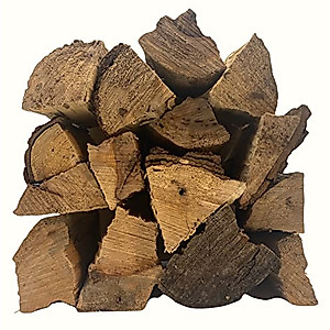 Carolina Cookwood Pecan Smoking Wood Logs for Wood Fired and Charcoal Smoker Grills - Large 6-in. Hardwood Splits, 12-17 lbs, 675 cu. in. Naturally Cured Smoker Wood