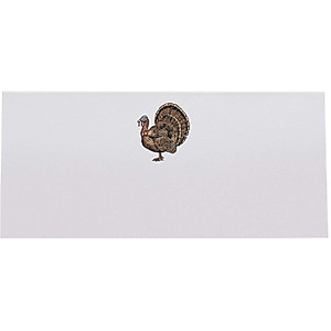 Thanksgiving Turkey Printable Place Cards, Set of 60 (10 Sheets), Laser & Inkjet Printers - Wedding, Party, Dinner, and Special Events - Made in the USA