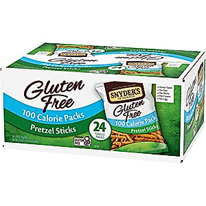 Snyder's of Hanover Gluten Free Pretzel Sticks, 100 Calorie Individual Packs, 24 Ct