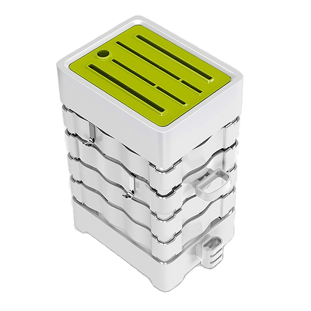 CUJUX Eco-Friendly Plastic PP Multifunction Chen Knife Holder Metal Scissors Organizer Tools Kitchen Knife Block Rack Desktop(without knife) (Color : A)