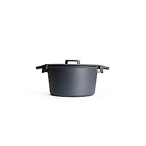 Woll Insert & Lid Concept Plus Diamond Reinforced Nonstick Stockpot with Silicone Insert and Lid, 8-Quart, 11-Inch Diameter, Gray