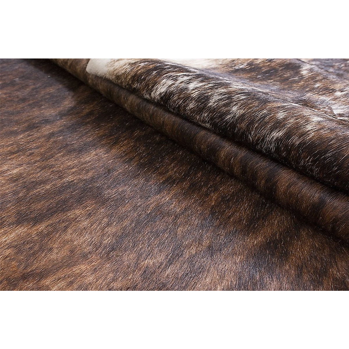 rodeo Cowhide Rug, Dark Brindle: medium (5X7)