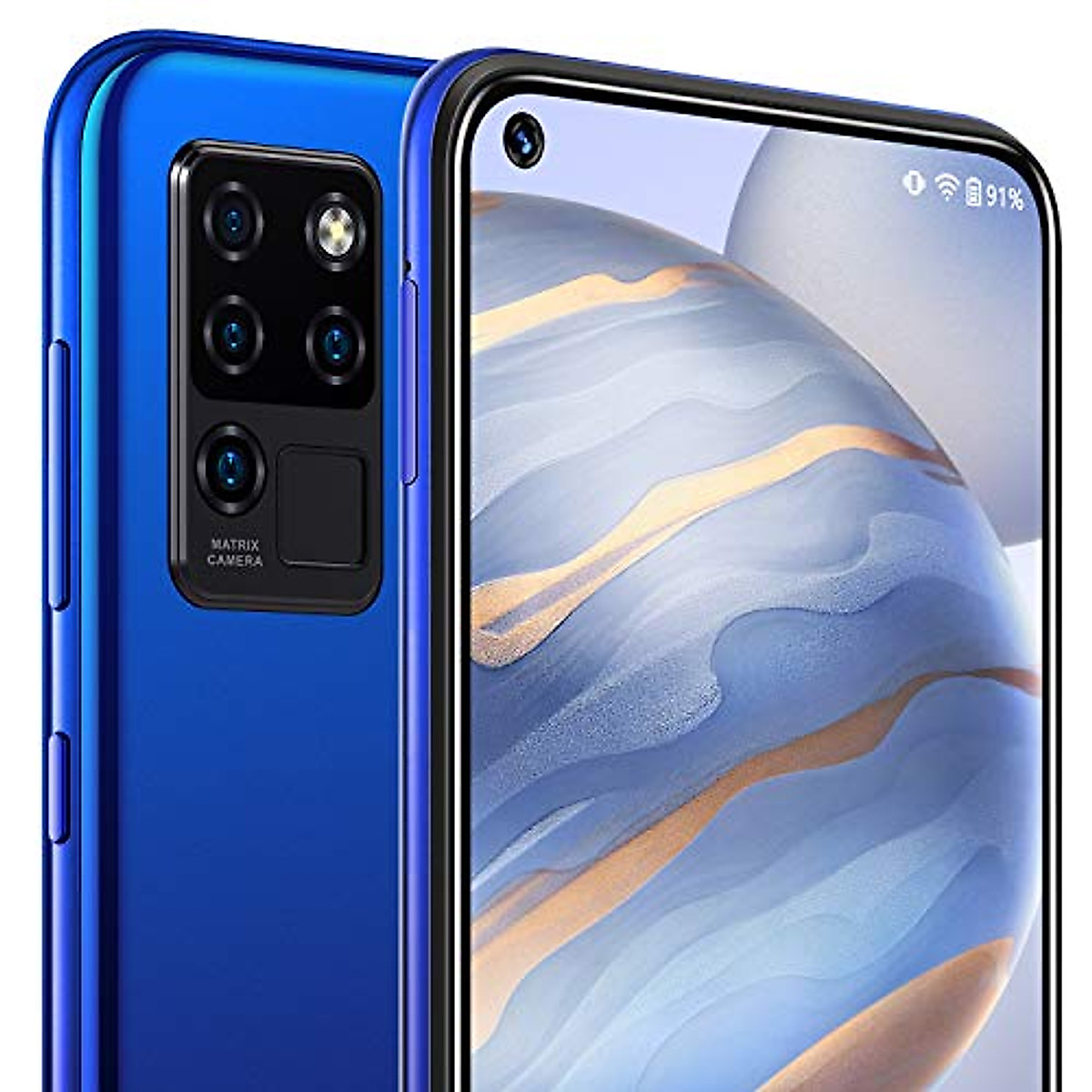 Smartphones Unlocked,Android 10 Cell Phone,2021 OUKITEL C21 6.4 Inch FHD+ Screen,20MP Front+4 Rear Cameras,Gaming Processor 4+64GB,4000mAh Battery,Dual SIM 4G Support T-Mobile AT&T,Fingerprint&Face ID