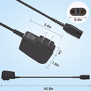 CGGXJP 5V 1A Replacement Charger for Manscaped Lawn Mower 3.0/2.0 Electric Groin Hair Trimmer AC Charger Power Supply Adapter Cord