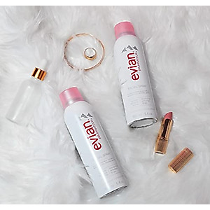 Evian Facial Spray, 5 oz Duo - Instantly Hydrate - Refresh Skin - Revive Makeup - Soothe Sensitivity - All Skin Types - French Alps Skincare
