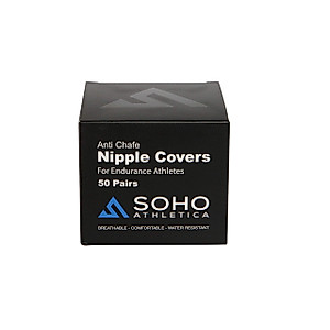 Soho Athletica 50 Pairs of Men's Nipple Covers for Running, Prevent Joggers Nip, Stops Nipple Chafing During Sport, Ease and Prevent the Pain of Runners Nipple