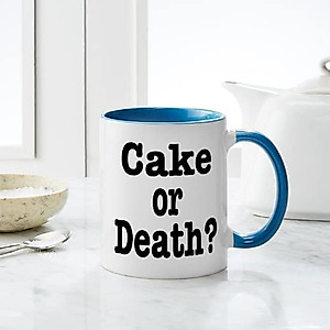 CafePress Cake Or Death Black Mug Ceramic Coffee Mug, Tea Cup 11 oz