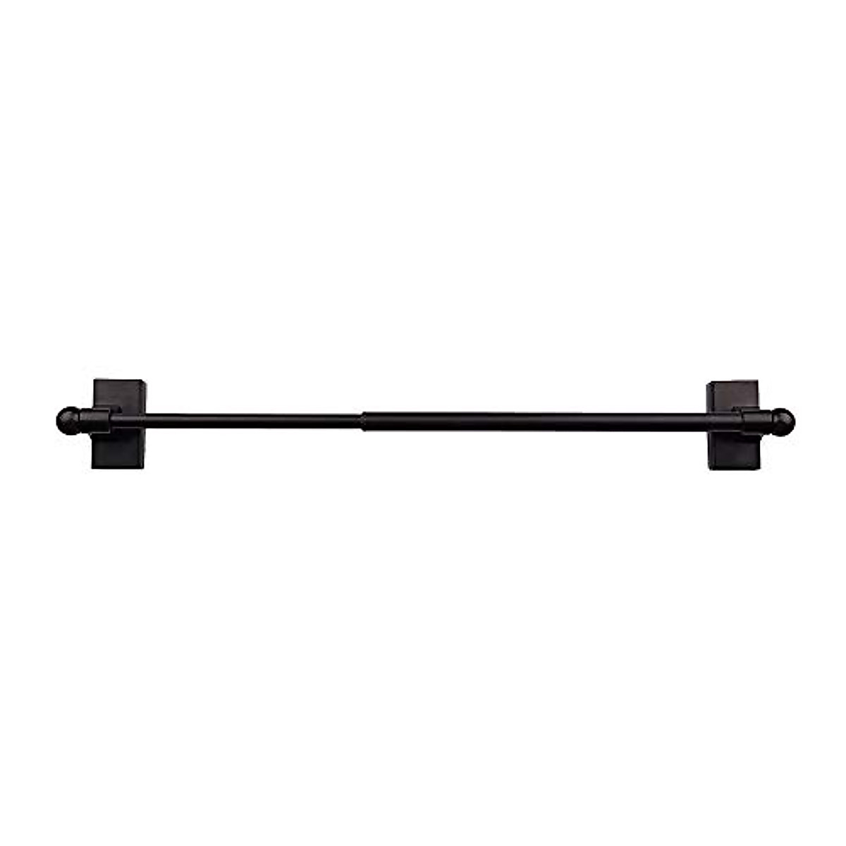 WL.Rocaille Adjustable Magnetic Rods for Mental Appliance, Doors, Windows,16 to 28 Inch/2 Pack/Easy Installation Toilet Towel Bar, Muti-Useful (Black, 2pack)