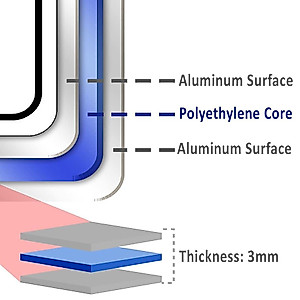 Fuji Apples BLACK Aluminum Composite Sign, 8.5"x10"