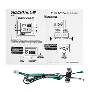 Rockville RVB10.1A 10 Inch 500W Active Powered Car Subwoofer+Sub Enclosure Box