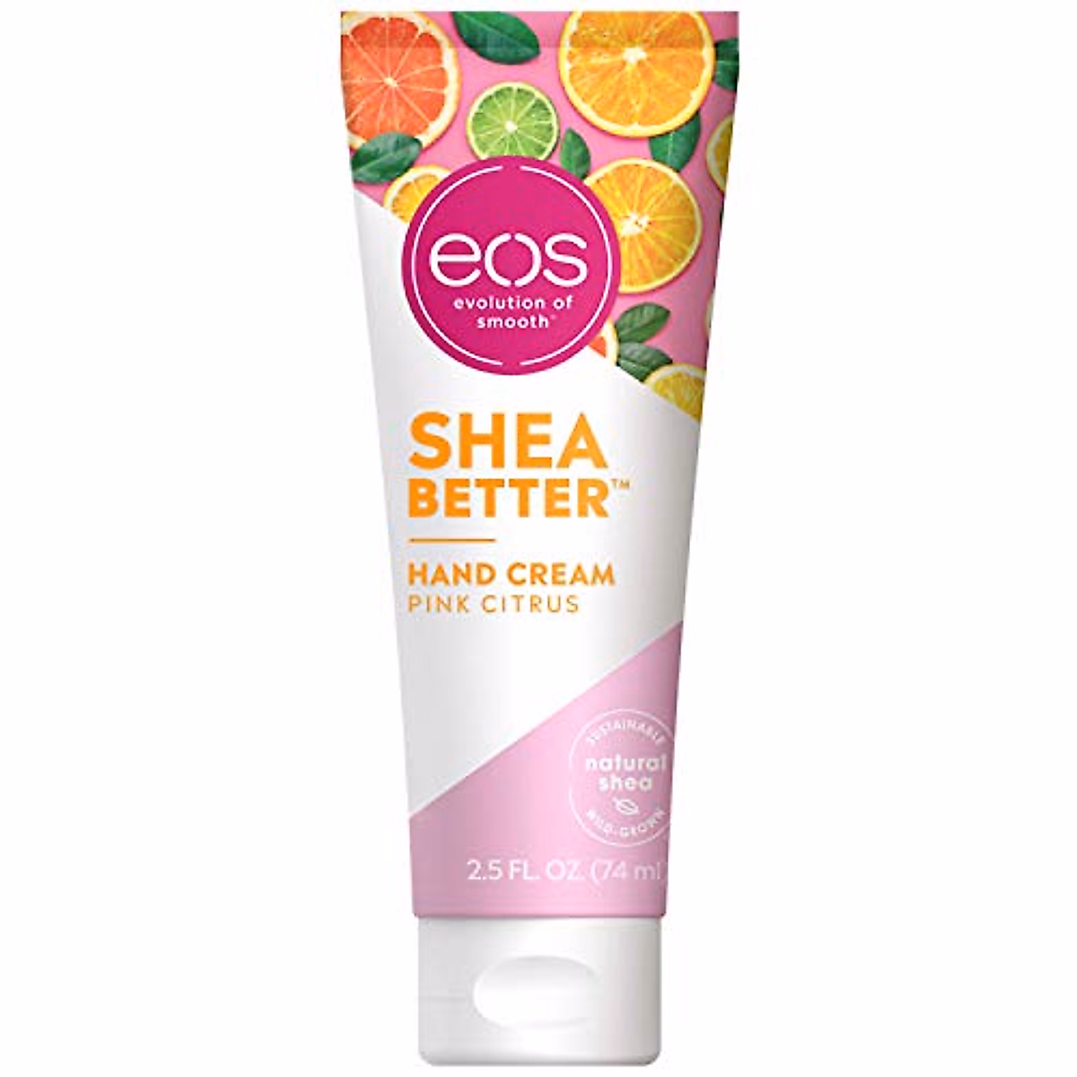 eos Hand Cream - Pink Citrus | Natural Shea Butter Hand Lotion and Skin Care | 24 Hour Hydration with Oil | 2.5 oz,2040872