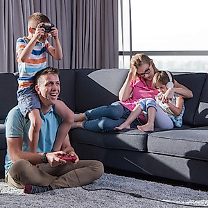 RSHTECH USB 3.0 Active Extension Cable 32 Feet with 5V 2A Power Adapter, USB 3.0 Extender Male to Female Cord with Built-in Signal Booster Chips for Xbox, PS4, USB Printer, Mouse, Keyboard, etc