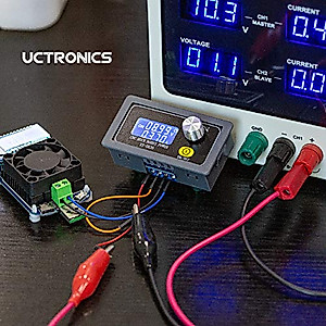 UCTRONICS DC 9V 12V 24V 4A Variable Power Supply 5-30V to 0.6-30V Adjustable Buck Boost Converter, Portable Bench Constant Voltage Current Stabilized Regulator Module