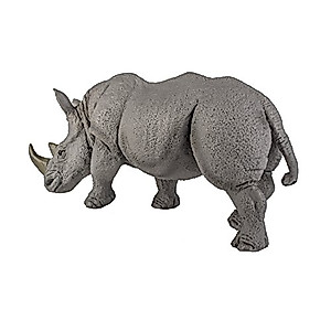 Safari Ltd. White Rhino Toy Figurine - Realistic, Hand-Painted 5.75" Model Figure - Safe, Educational Toy for Boys, Girls & Kids Ages 3+