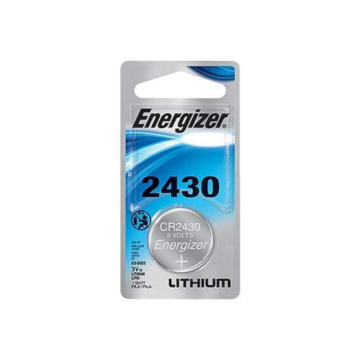2 Pack Energizer ECR2430BP Lithium 3-Volt Coin Cell Battery