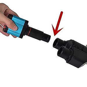 37MP 1080P 60FPSUSB Microscope Camera Video Industry MicroscopeCamera with Conversion Adapter, 100-240V Microscope Digital Camera C Mount Microscope Camera (US Plug)
