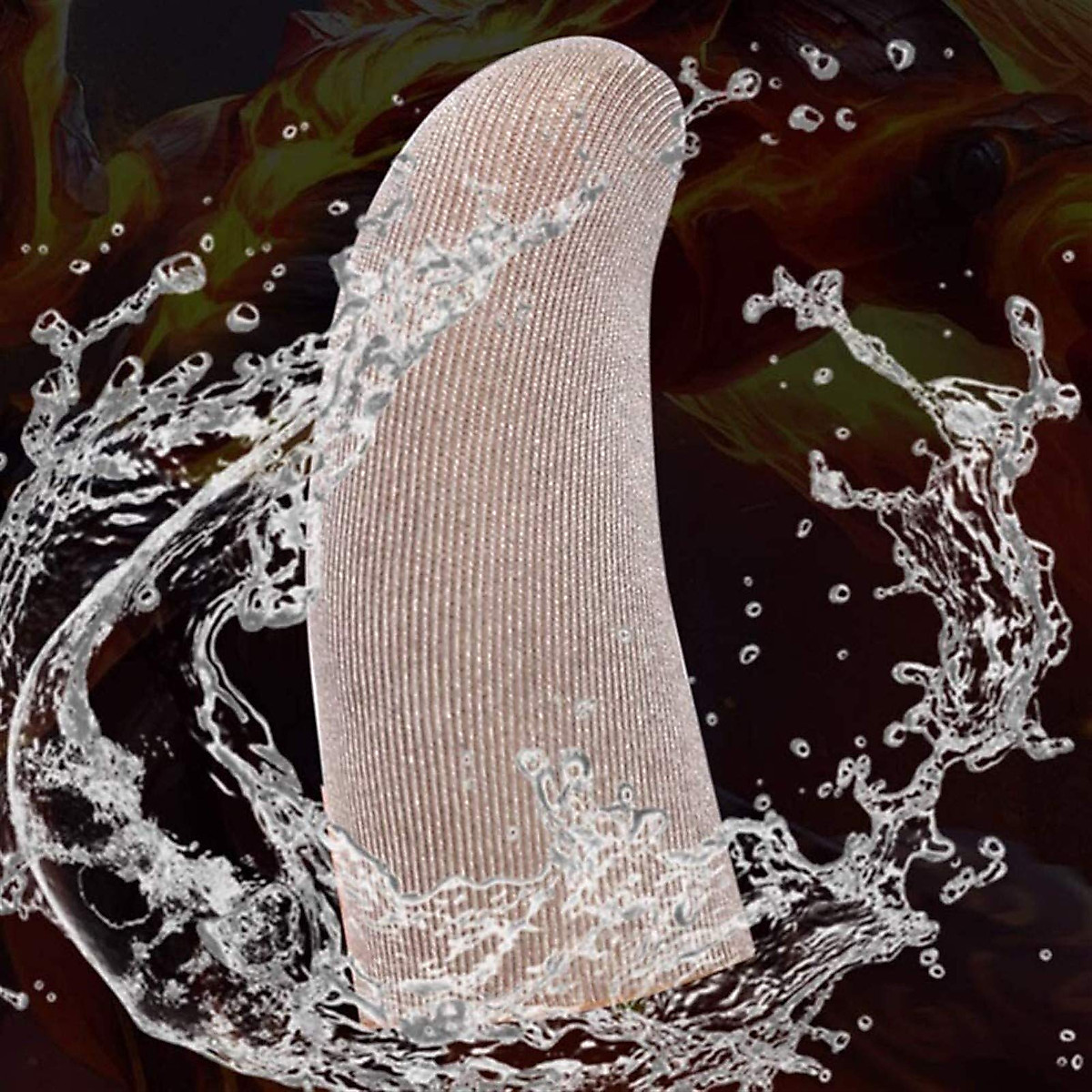 XJXJ 10Pcs Gaming Finger Sleeve Touchscreen Finger Cover Elastic Mobile Game Controller Finger Cot Anti Sweat Breath. compression gloves for men