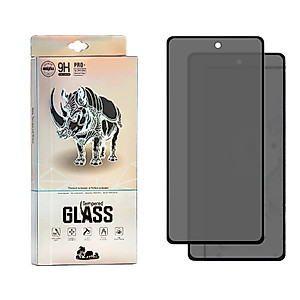 Group Vertical [2 Pack] Privacy Tempered Glass Screen Protector for Google Pixel 7 Pro, Waterproof and Shatter-Proof Google Pixel 7 Pro Screen Protector, 9H Hardness, Highly Responsive, Facial Recognition Enabled