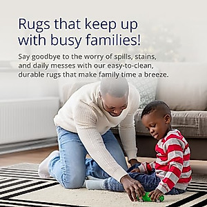 Abani Geometric Beige/Black Area Rug -6'x9' - Modern 3D Lines Design - Deco Collection - Easy to Clean - Durable for High Traffic Areas - Bedroom, Office & Kitchen - Medium Pile