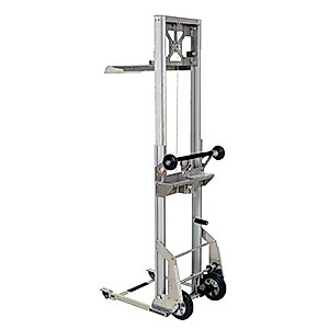 Vestil PALL-200 Aluminum Portable Load Lifter 32-7/16 in. x 12-1/8 in. x 44-15/16 in. 200 Lb. Capacity Silver