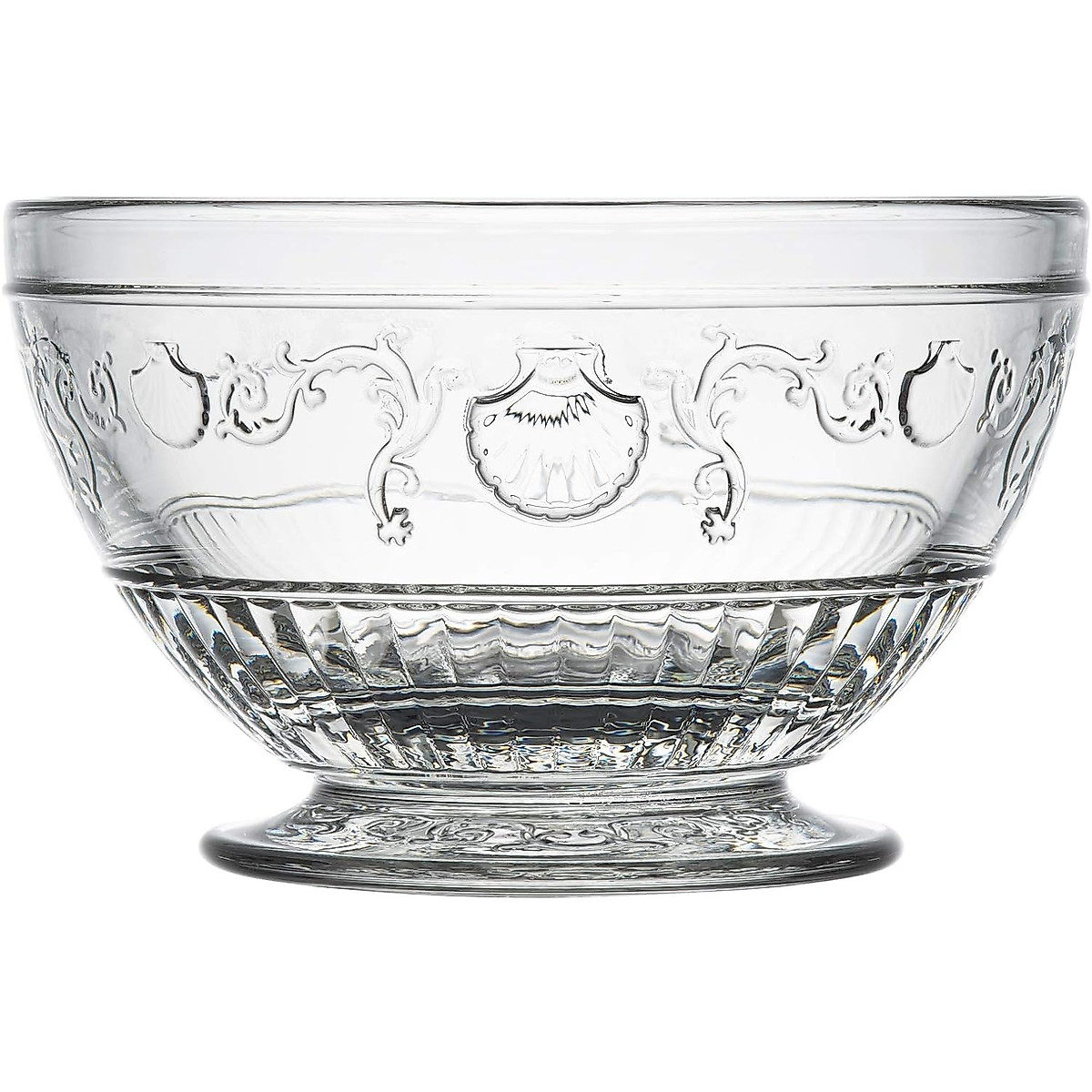 La Rochere Set of 6, Versailles 9 oz Small Bowls, Clear