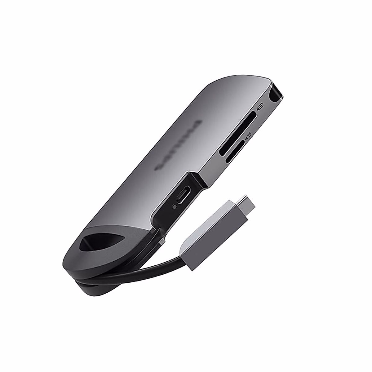 Port Expander USB C Docking Station 8-in-1 USB C Hub Adapter Aluminum Shell (4K HDMI, 3 USB3.0, SD/TF Card Reader, 60W PD, Ethernet Port USB Splitter