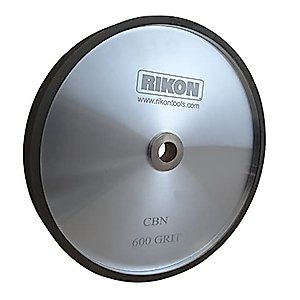 Rikon PRO Series 82-1600 CBN Grinding Wheel 600 Grit 8 inch Wheel to Sharpen High Speed Steel Cutting Tools for your Woodworking Lathe