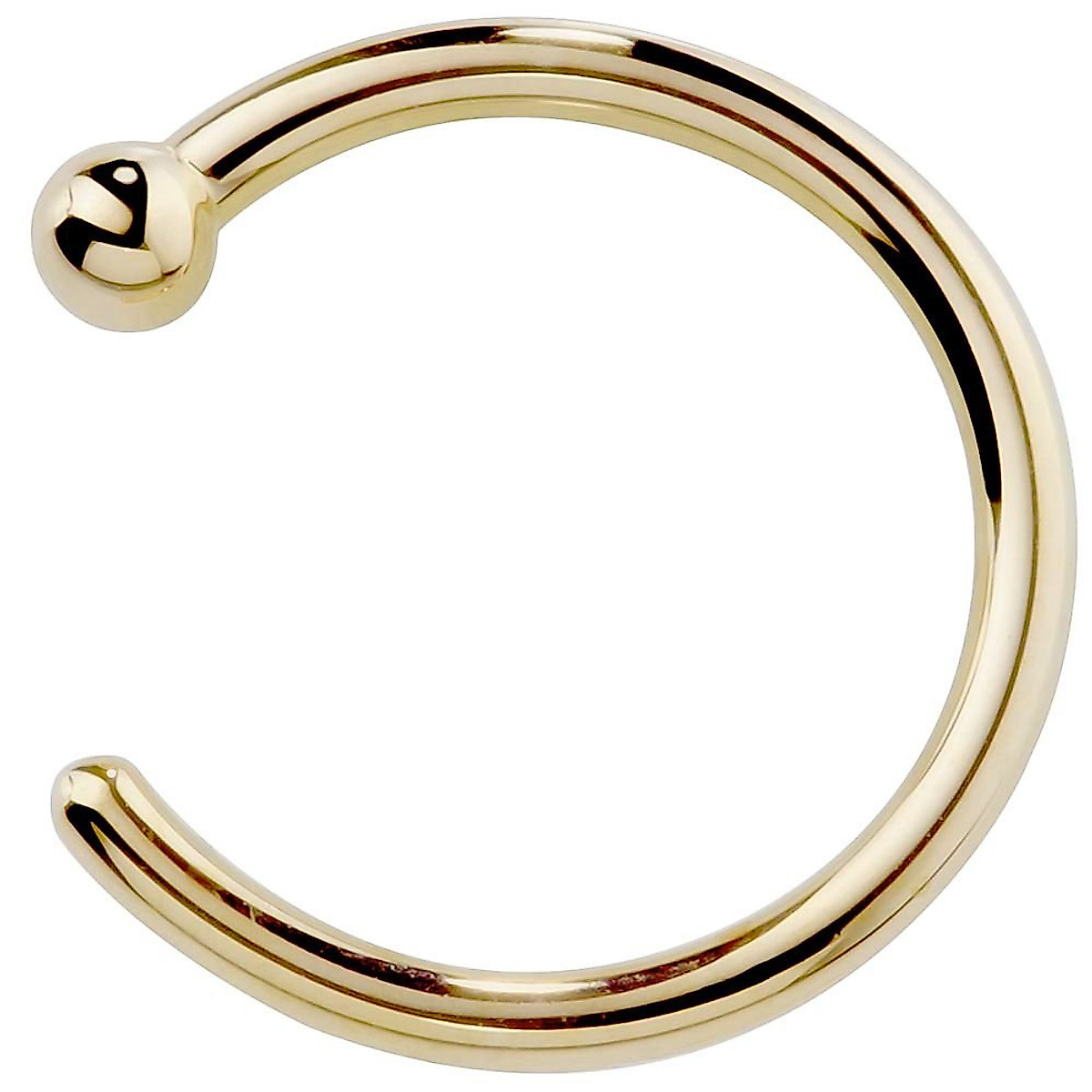 FreshTrends 18 Gauge 5/16"- 14K Yellow Gold Nose Hoop