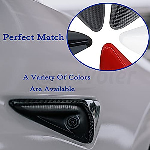 amavoler Turn Signal Side Camera Protection Cover Fit for Tesla Model 3 Model Y, Perfect Decoration Accessories for Your Side Camera (White)